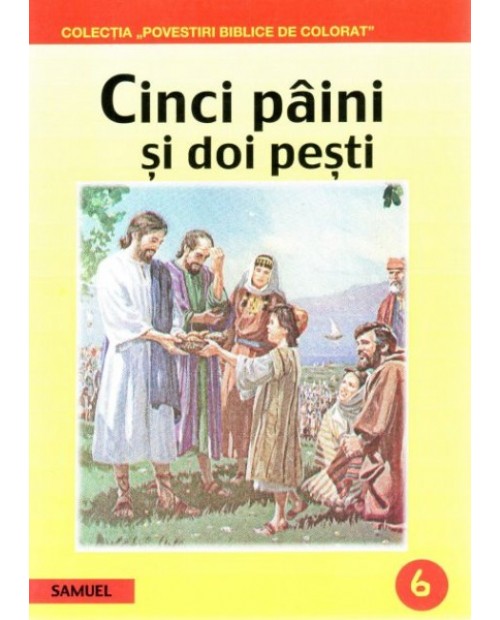 Cinci pâini și doi pești: Carte de colorat | RVE Oradea